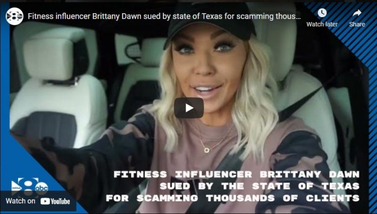 The State of Texas Sues “Fitness Influencer” Brittany Dawn – IronMag Bodybuilding & Fitness Blog